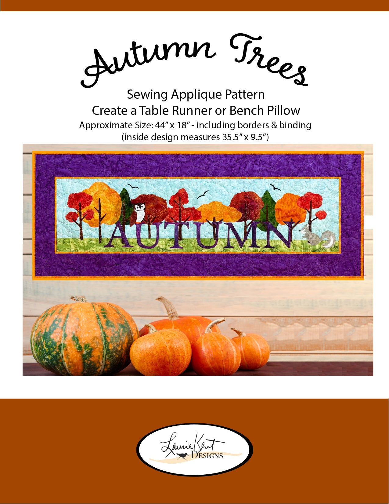 Autumn Trees - Sewing Applique Pattern – Laurie Kent Designs