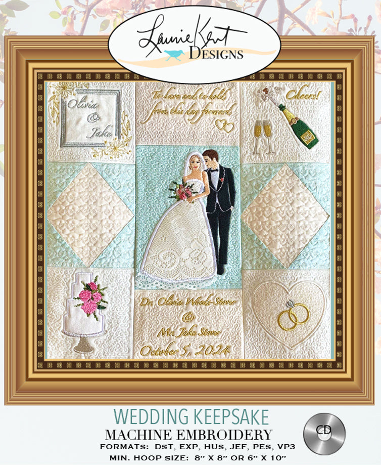 Wedding Keepsake Wall Hanging - CD Version – Laurie Kent Designs