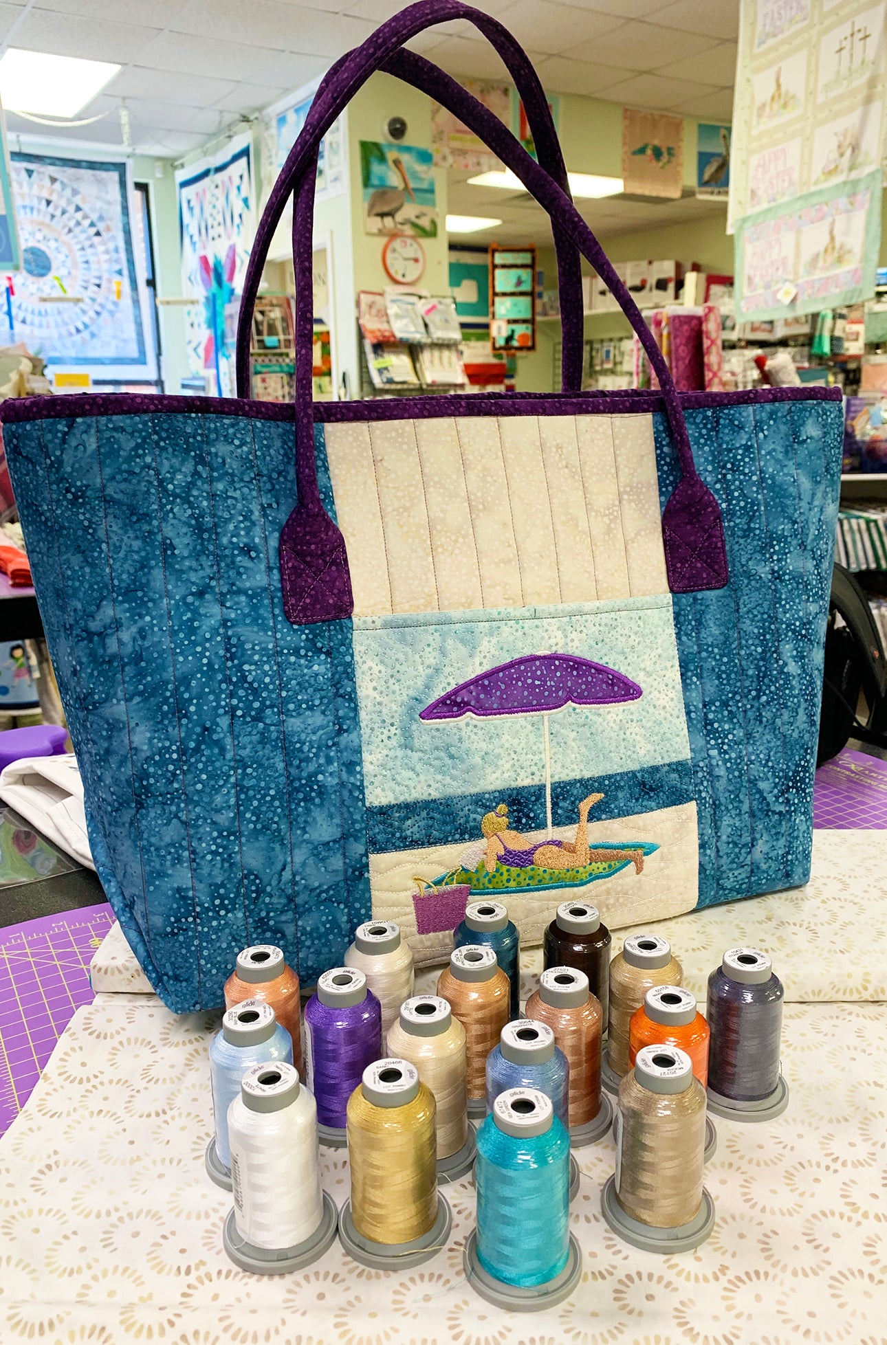 A Day at the Beach - Thread Kit Savings = $10.00 OFF! – Laurie Kent Designs